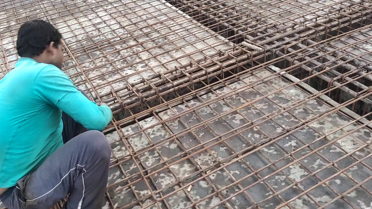 छत में सरिया कैसे दे || छत का रॉड देने का सही तरीका || Live Slab Rod ...