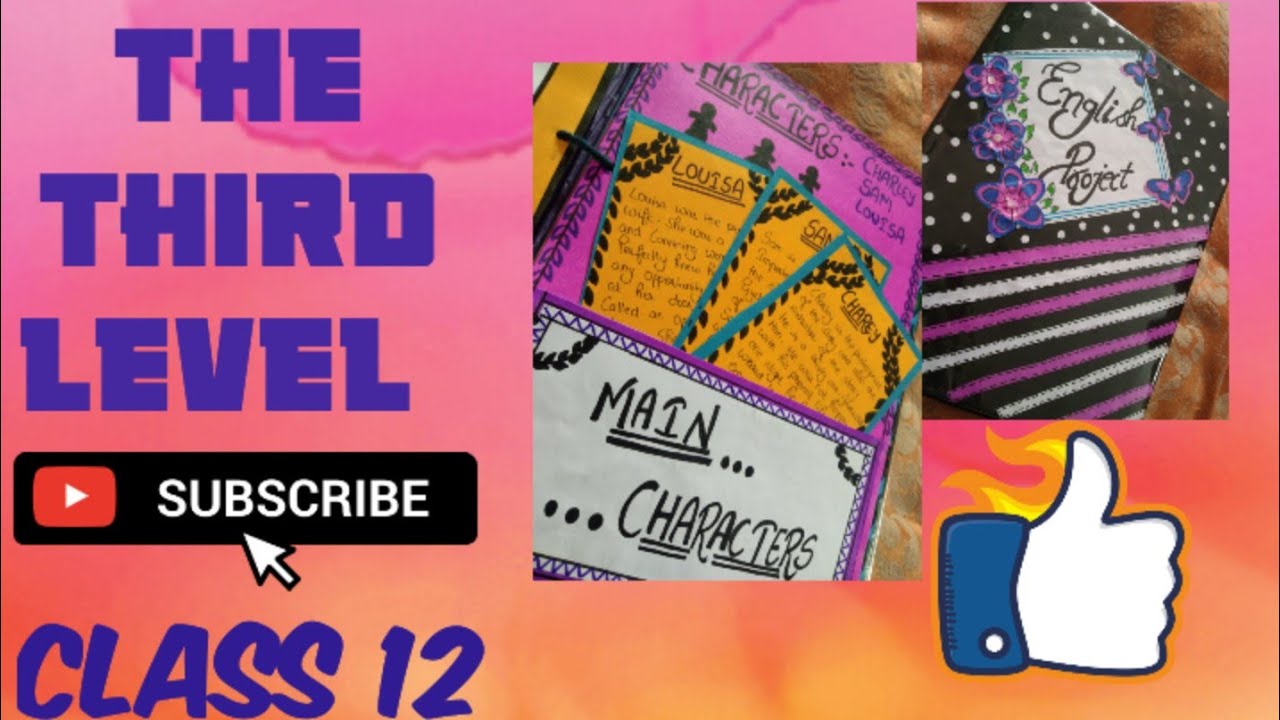 The third level class 12 😱English project file 🔥 ️#shorts#viral#cbse# ...