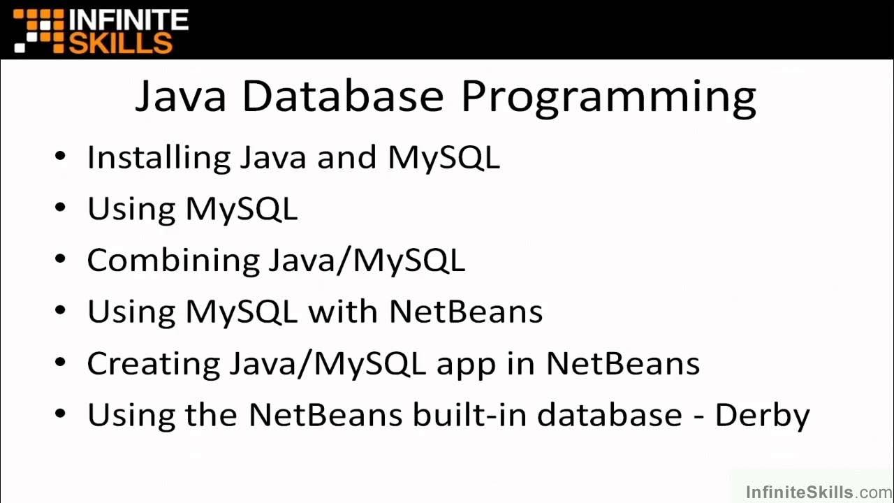 Java Database Programming Tutorial | What This Course Covers - YouTube