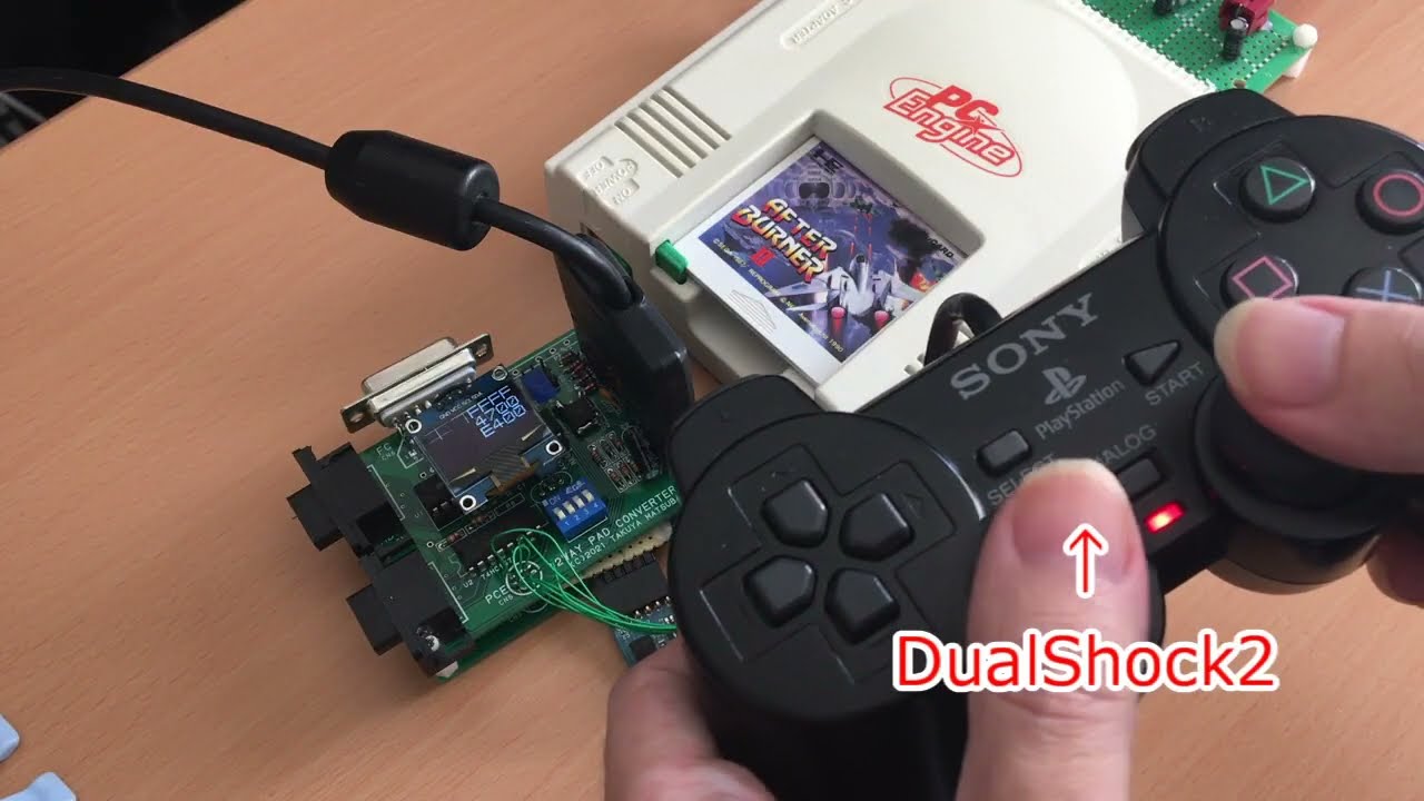 DIY Analog pad for PC Engine(Played Afterburner II) - YouTube