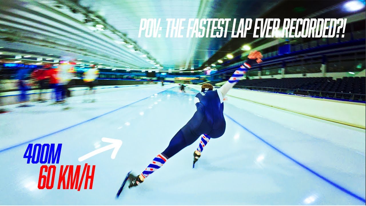 Fast Speed Skating Lap In Thialf Going 60km/h And Crashing During ...