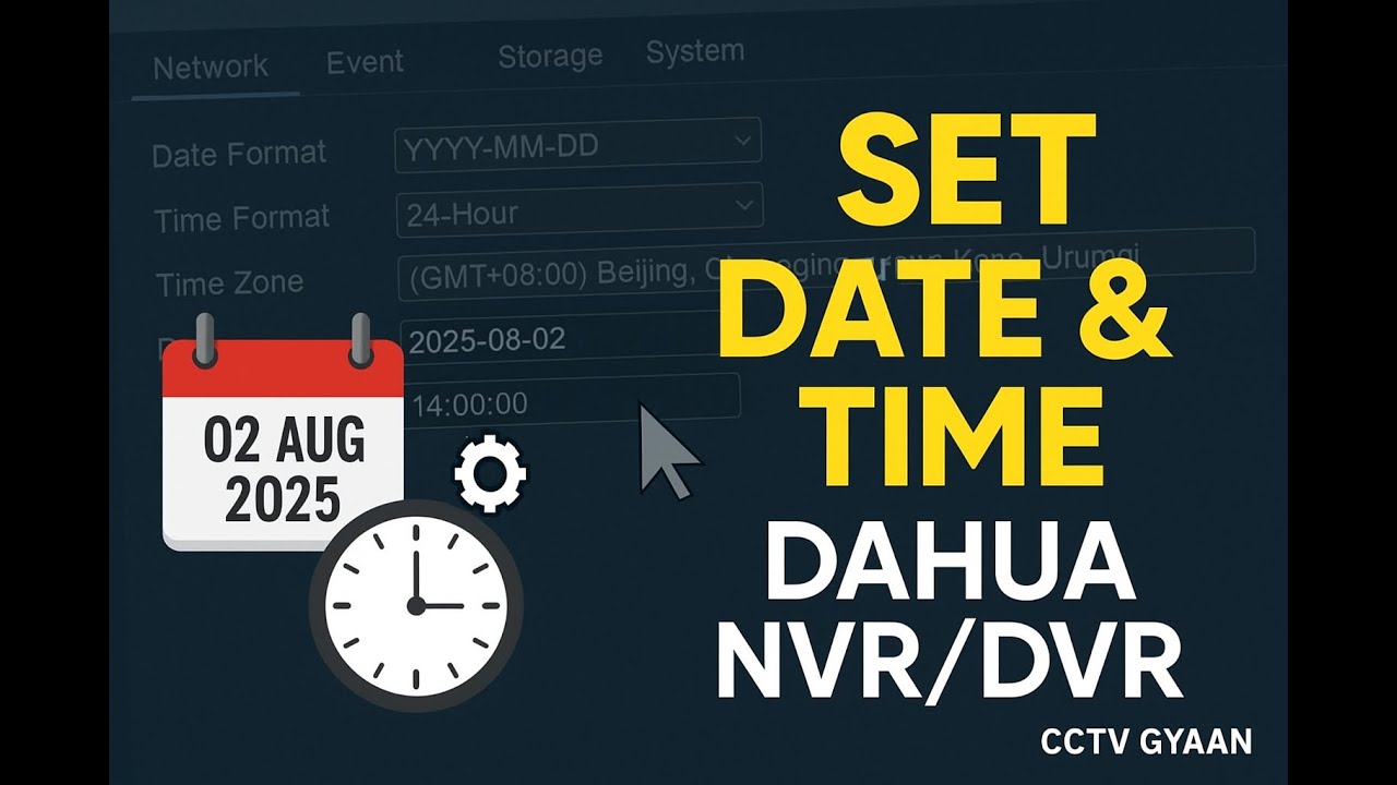 How to Change Date and Time in Dahua NVR/DVR – Easy Tutorial - YouTube