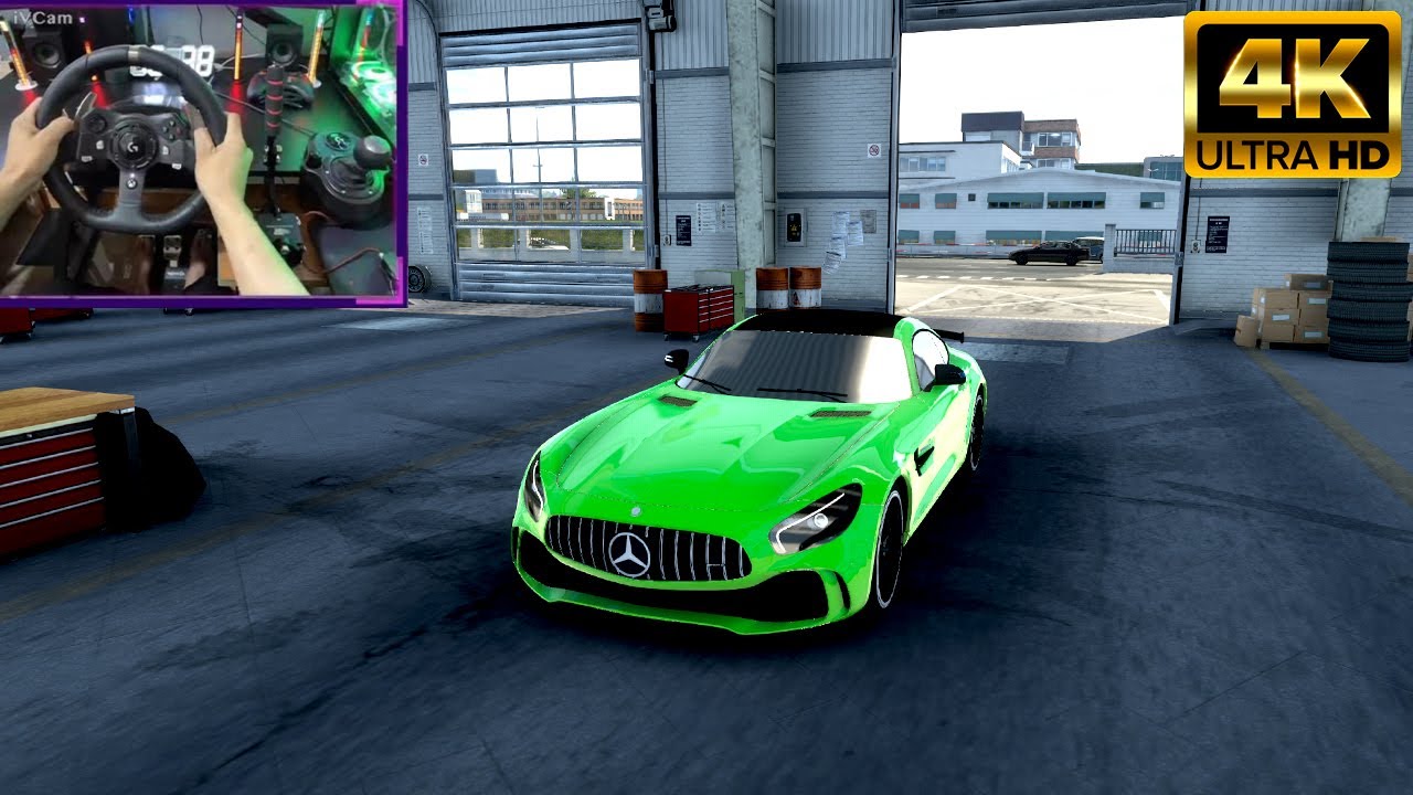 ETS 2 | Mercedes-AMG GT R | (steering wheel) | Logitech G920 gameplay ...