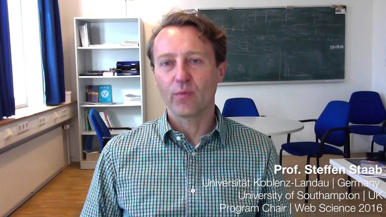 Prof. Steffen Staab - Program Chair, Web Science 2016 - YouTube