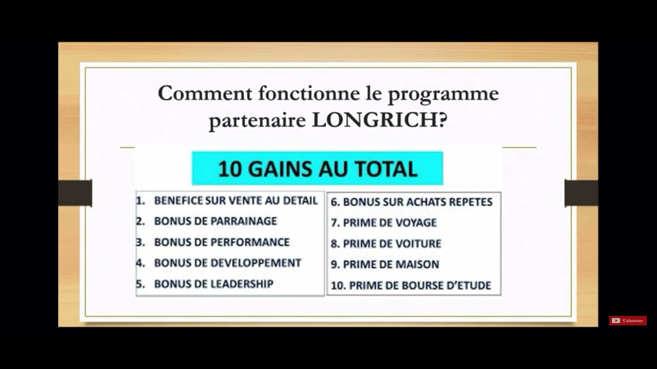 Le plan de compensation Longrich - YouTube