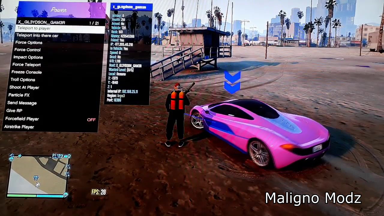 Mod Menu POWER v21 (FREEZE CONSOLE V9 + CHANGE WEATHER) - YouTube