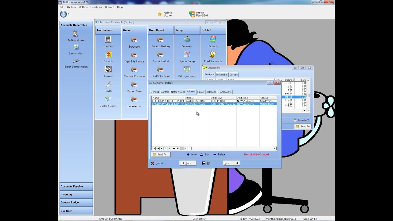 Bizbox Customer Masterfile - YouTube
