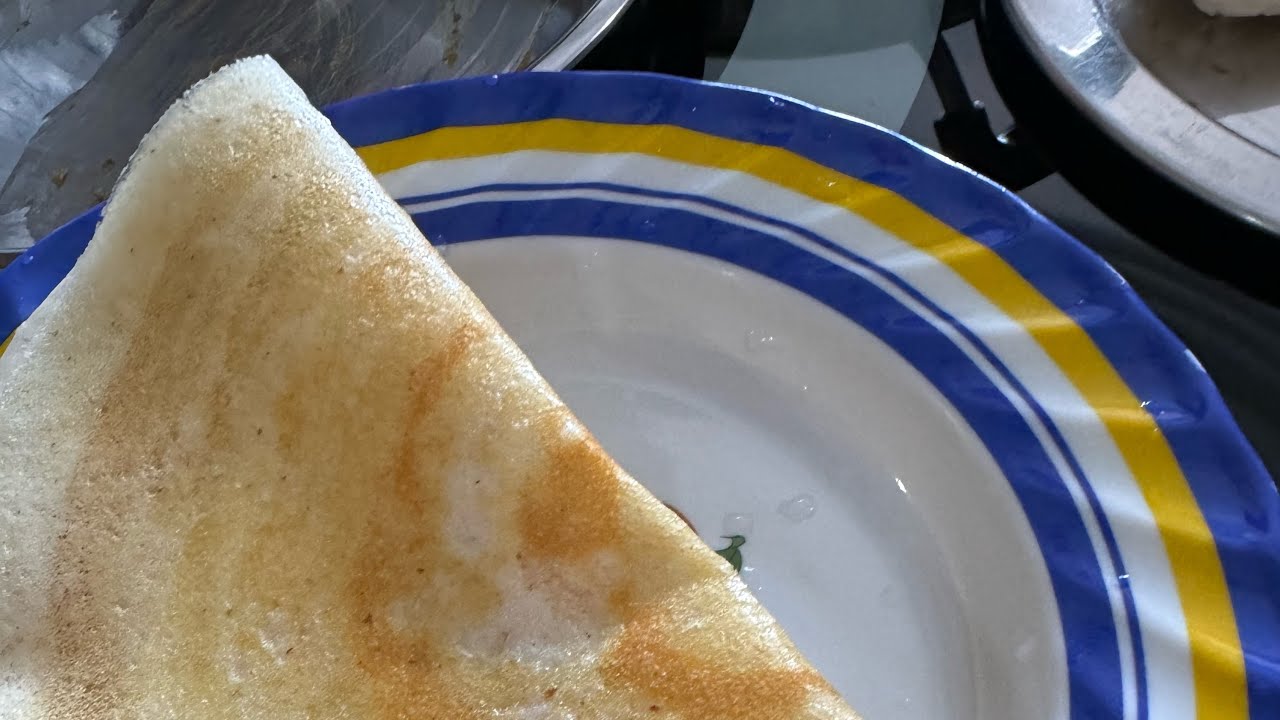 Thosai making tutorial from Aunty - YouTube