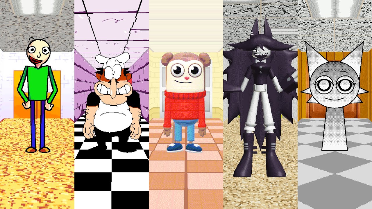 Top 5 Baldi's Basics Funkin, Pizza Tower, Max Design Pro, Mrs Circle ...