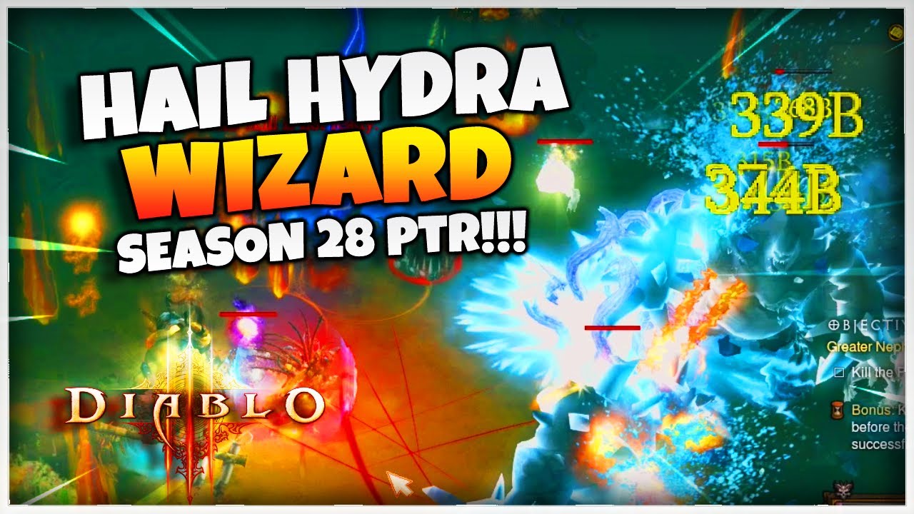 Diablo 3 Hail Hydra Typhon's Veil Wizard Build Season 28! (PTR) - YouTube