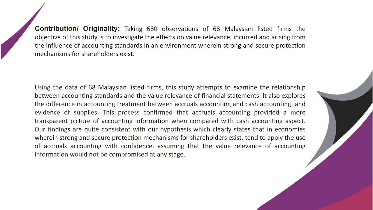 Accounting standards and the value relevance of financial statements ...