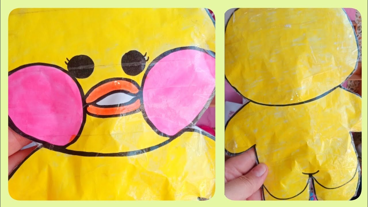 Cómo hacer el patito lalafanfan de papel fácil 💖 ️💯🦆squishie / ambos ...