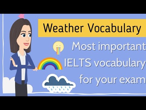 Weather vocabulary in English | IELTS speaking vocabulary - YouTube