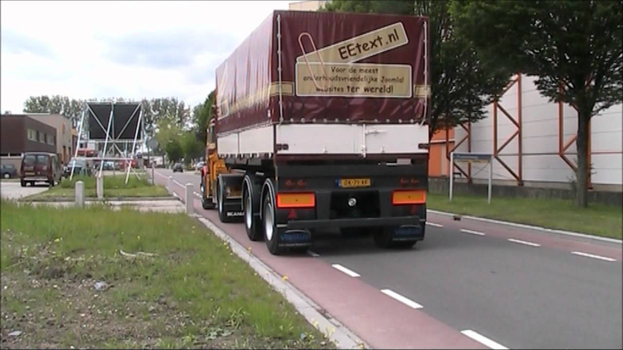 Scania L141 V8 rondrit - YouTube