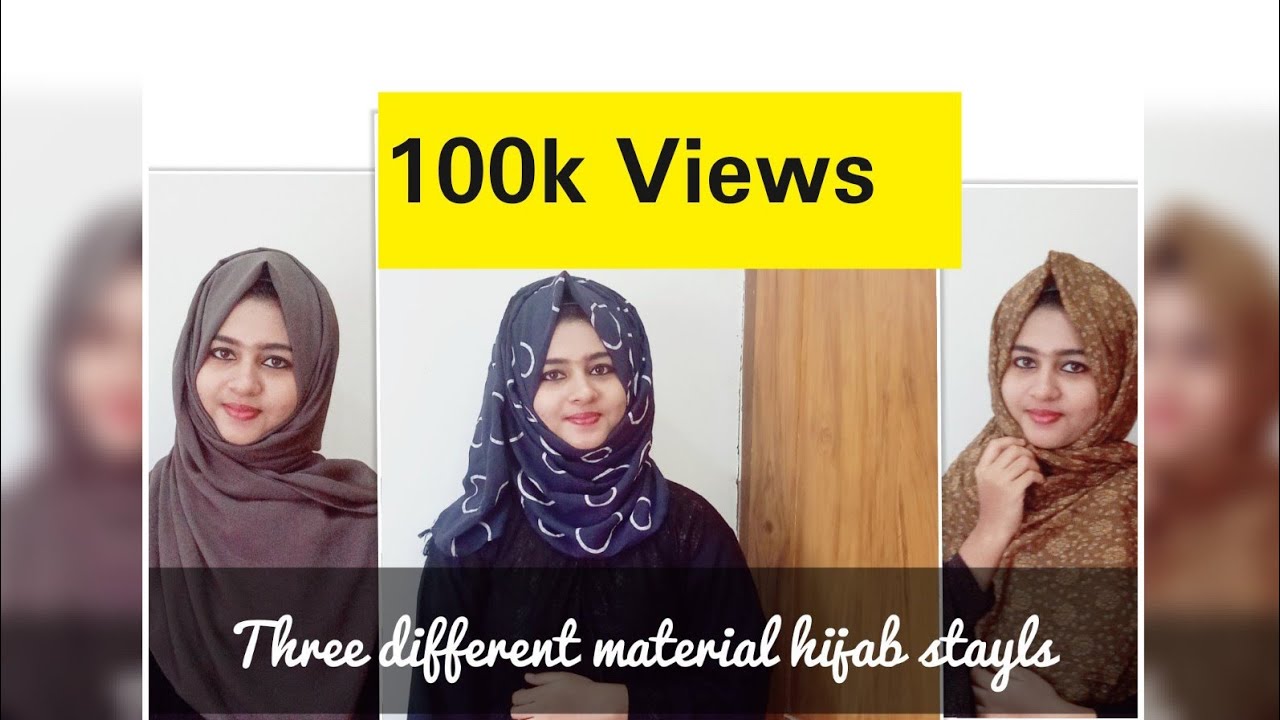 3 Different Material / 3 Different Hijab Styles - YouTube