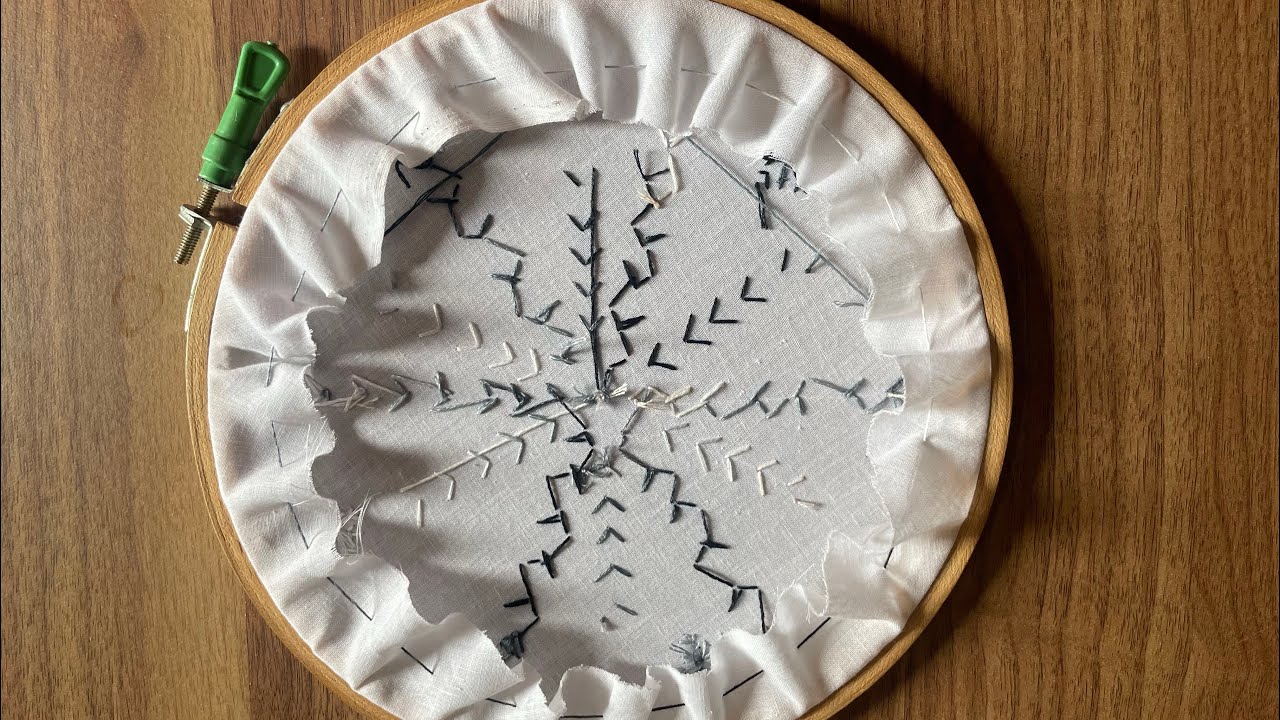 How to secure extra fabric on Embroidery Hoop easily #embroideryhoop # ...