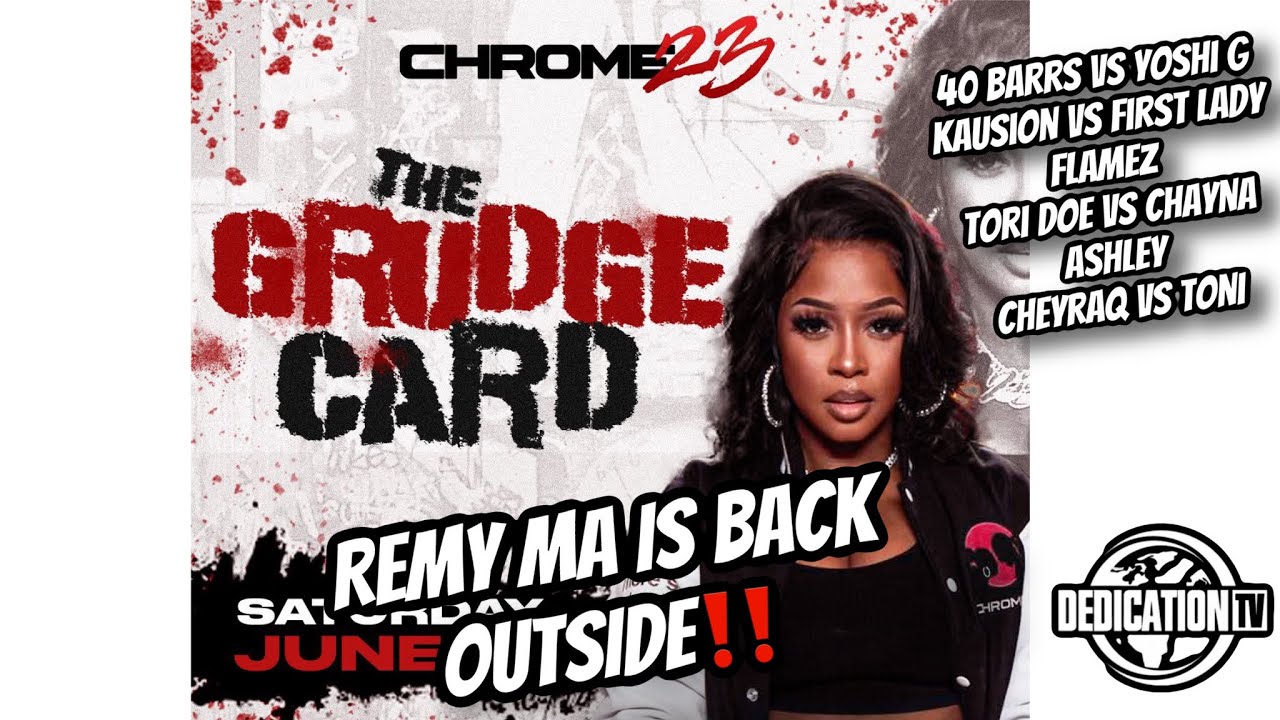 REMY MA IS BACK OUTSIDE WITH A NEW EVENT “ THE GRUDGE CARD” 🔥🔥🔥 #remyma ...