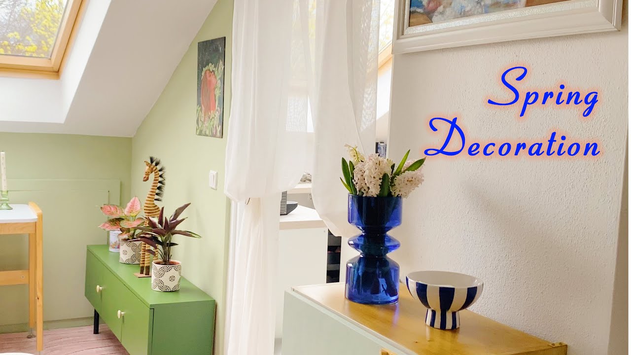 A Mini Decoration/Makeover for Welcoming Spring - YouTube