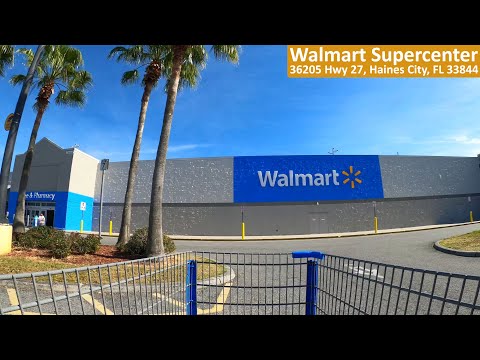 Shopping at Walmart Supercenter in Haines City, Florida - Store 725