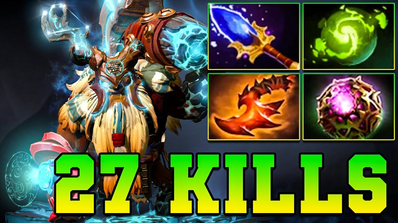 Ultra Kills + 27 Kills Earthshaker Dota 2 Mid Lane Carry Pro Gameplay ...