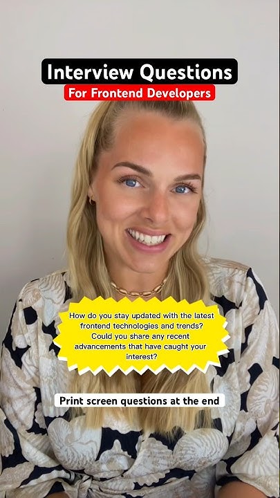 Interview Questions For Frontend Developers - Practice Your Answers To Ace Your Interview 🚀👨🏻‍💻 ...