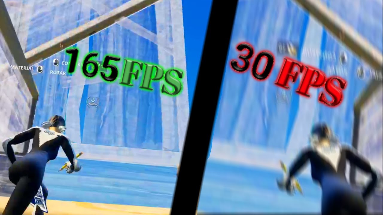 PVPS En CADA FPS En Fortnite... 30/60/120/165 - YouTube