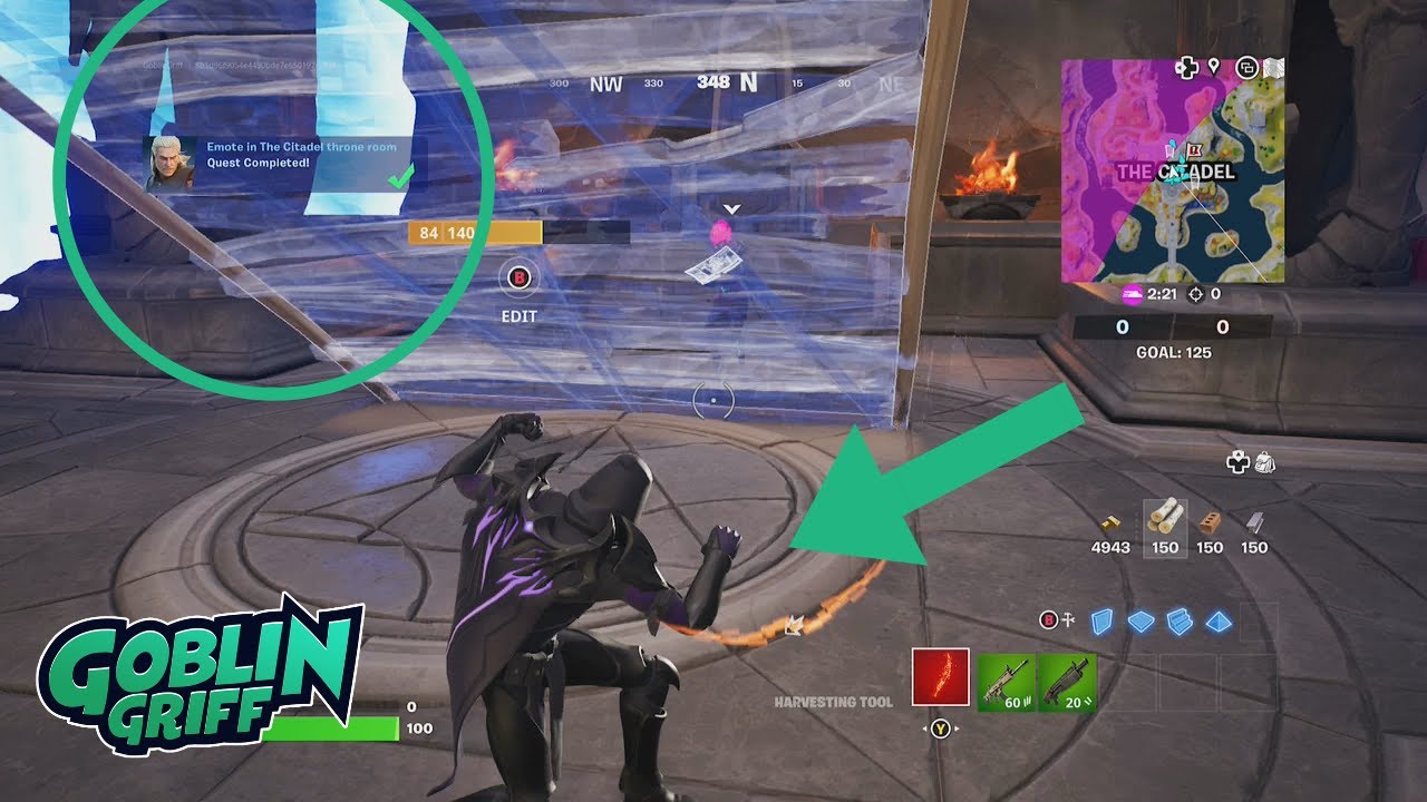 How to Emote in the Citadel Throne Room | Fortnite Geralt Questline ...