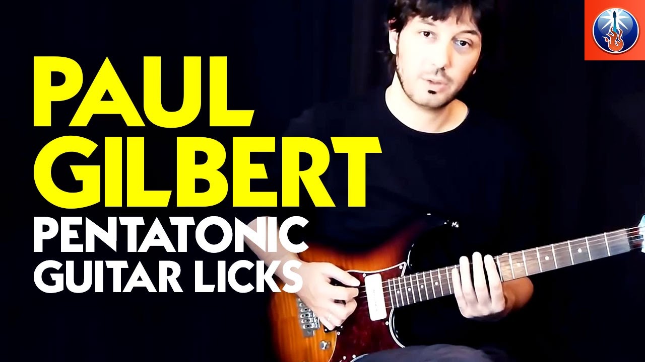 Killer Pentatonic Lick in the Style of Paul Gilbert - Lead Guitar ...