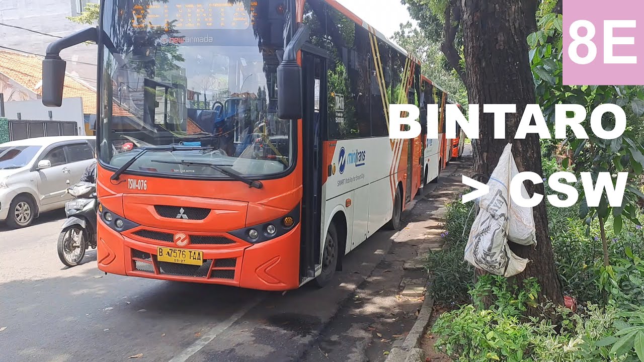 Minitrans Cab Ride! | Transjakarta 8E from Bintaro to CSW - YouTube