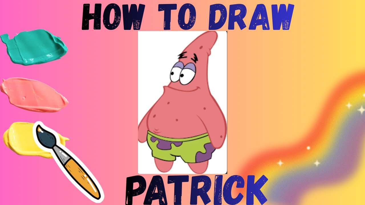 How To Draw Patrick From Spongebob - YouTube
