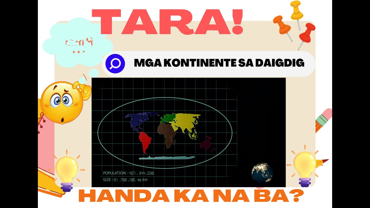 7 KONTINETE SA DAIGDIG- Araling Panlipunan 7- #continents #kontinente # ...