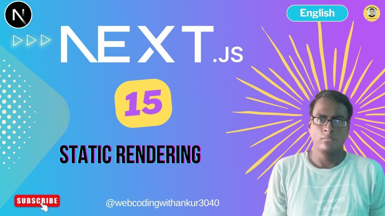 NextJs 15 : Static Rendering - YouTube