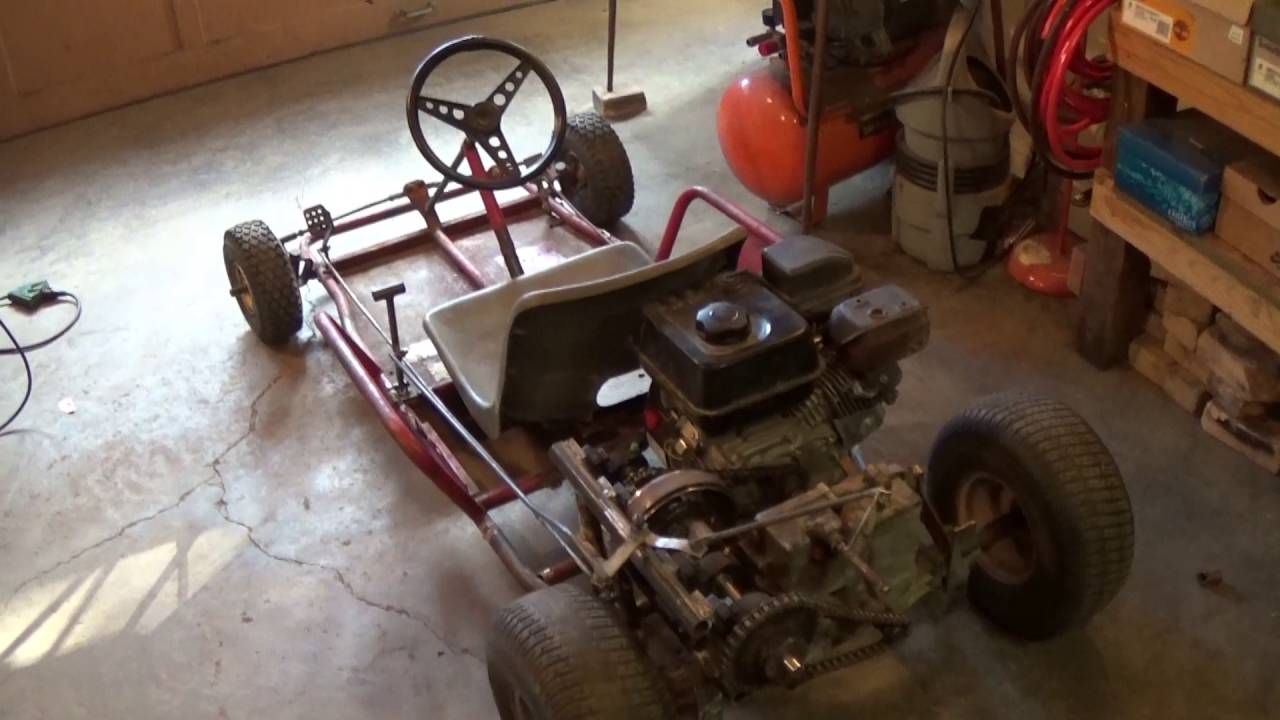 home made shifter kart part 2 - YouTube