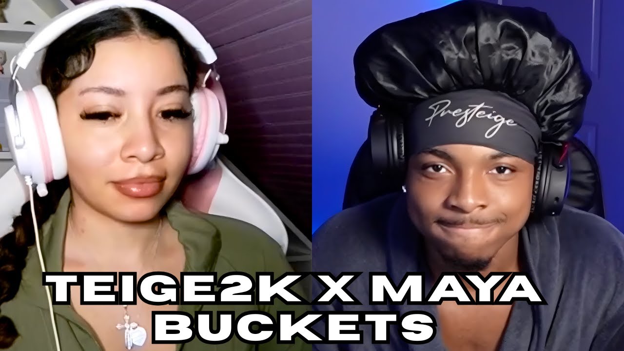 Teige x Maya Buckets Play Fortnite & Carry the Glass Game | Funny ...