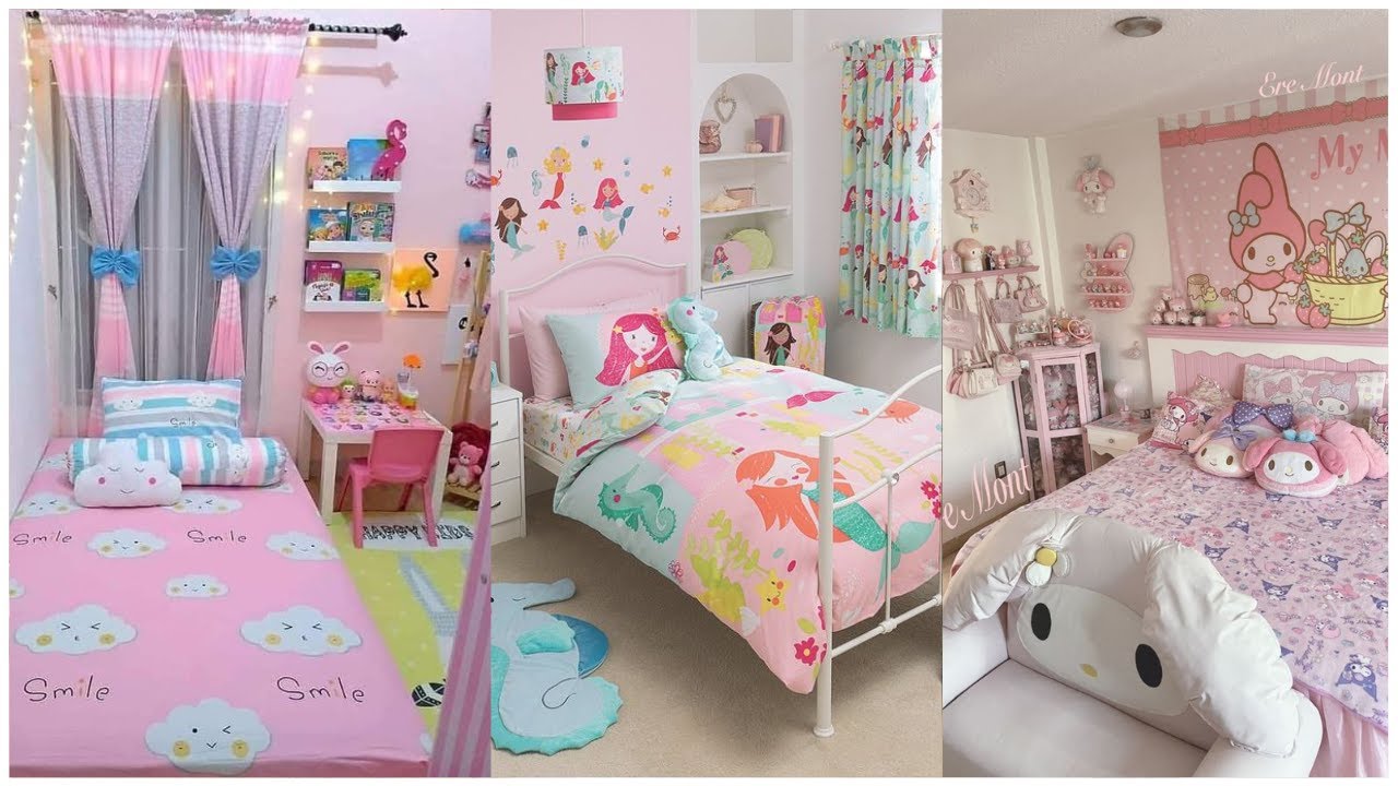 Diseños de Recámaras para niñas 👧 / HABITACIONES LINDAS ROSAS PARA ...