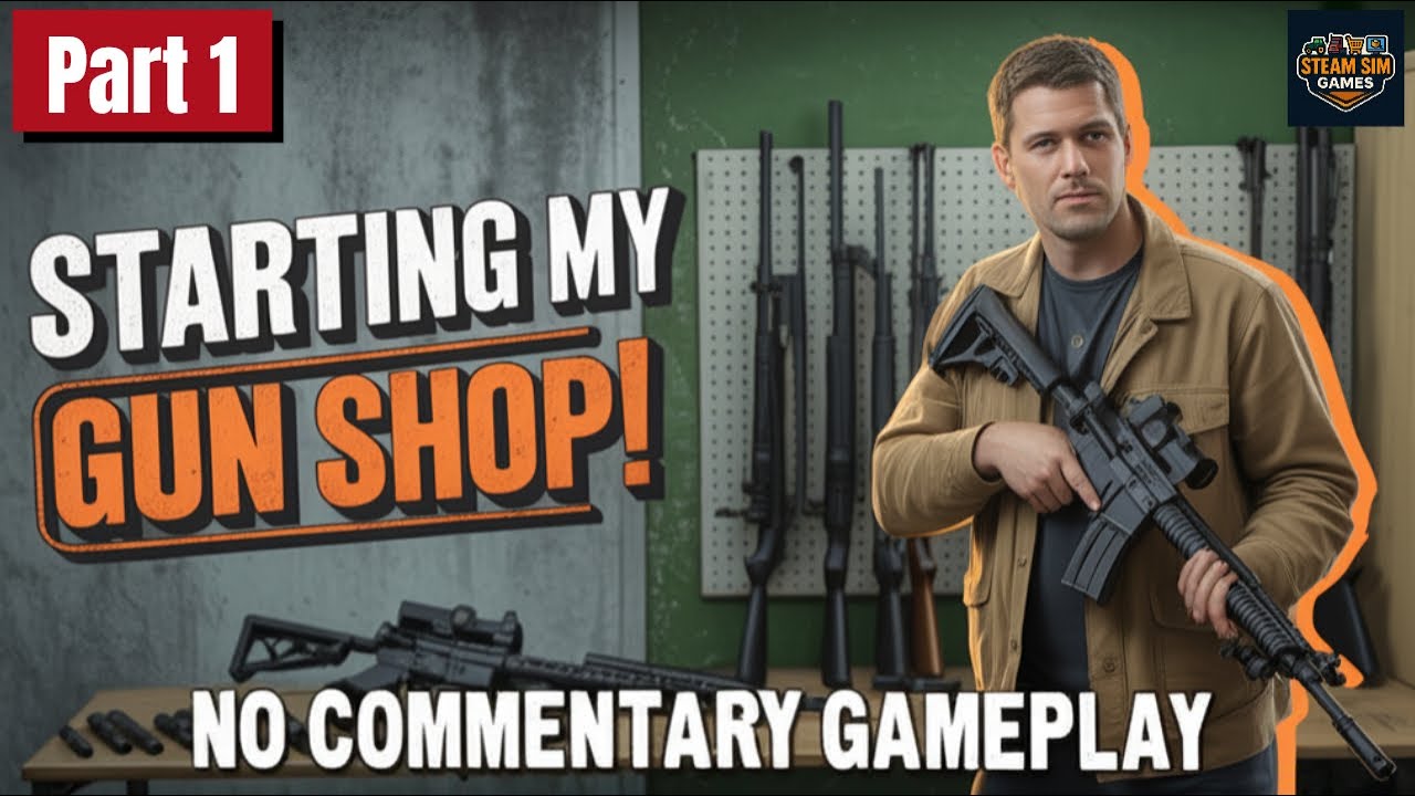 Opening Day at My Gun Shop | Gun Center Simulator - YouTube