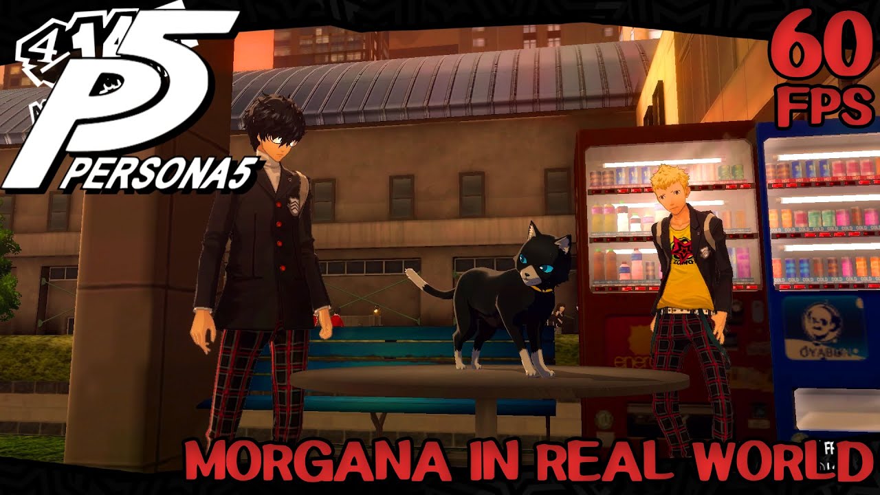 Persona 5 - Meeting Morgana in the Real World (60FPS) - YouTube