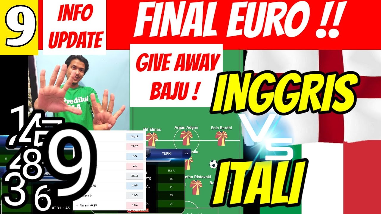 Analisa Lengkap! Prediksi Bola INGGRIS VS ITALI | FINAL EURO 2020 2021 ...