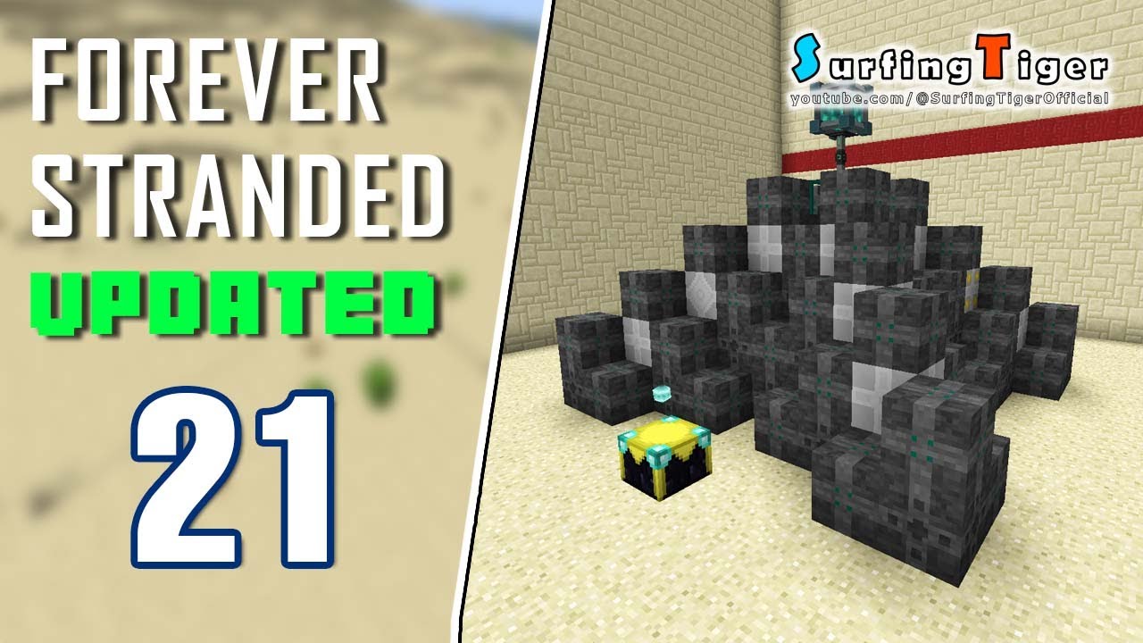 Forever Stranded UPDATED Minecraft E21 - NO MORE HUNGER - YouTube