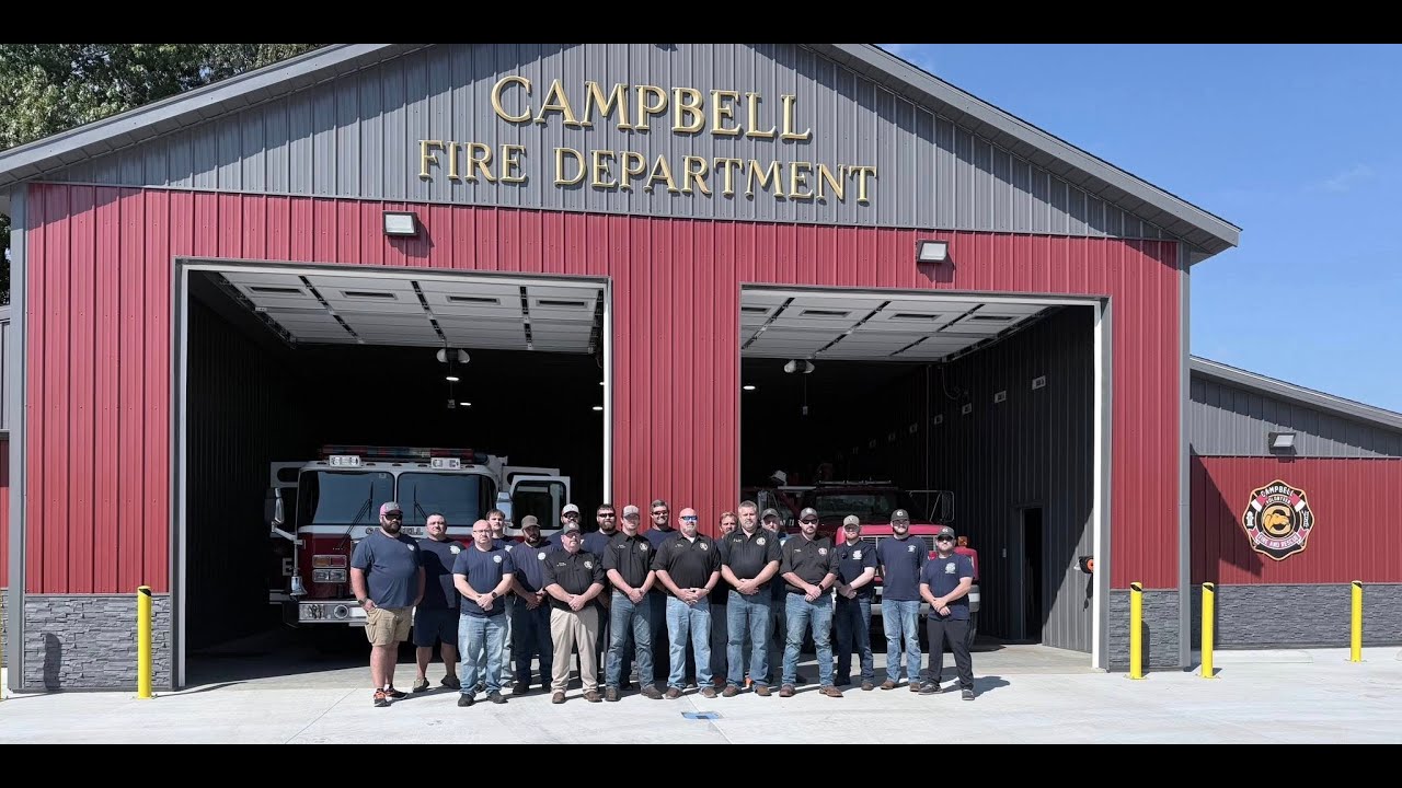 Campbell Volunteer Fire Department tour - YouTube