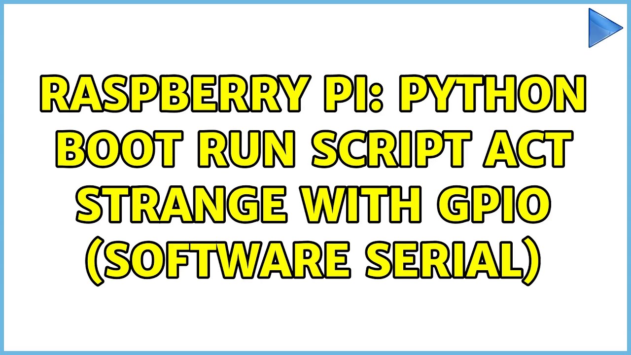 Raspberry Pi: Python boot run script act strange with GPIO (software ...