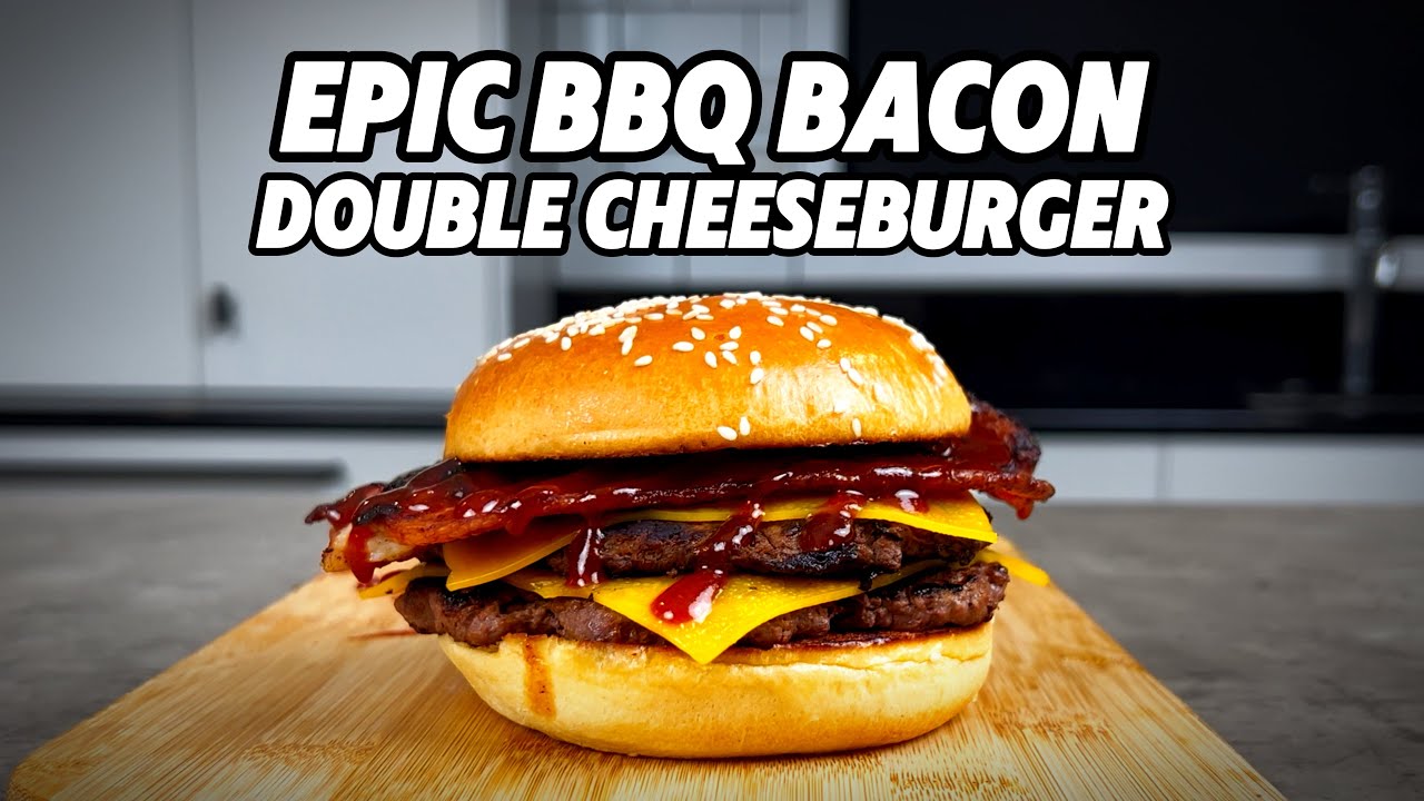 🍔🥓 BBQ Bacon Double Cheeseburger: High-Protein & WAY Better Than ...