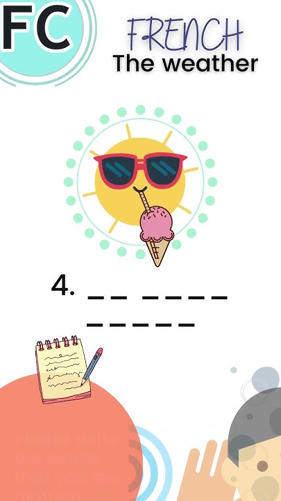 French The weather dictation #shorts - YouTube