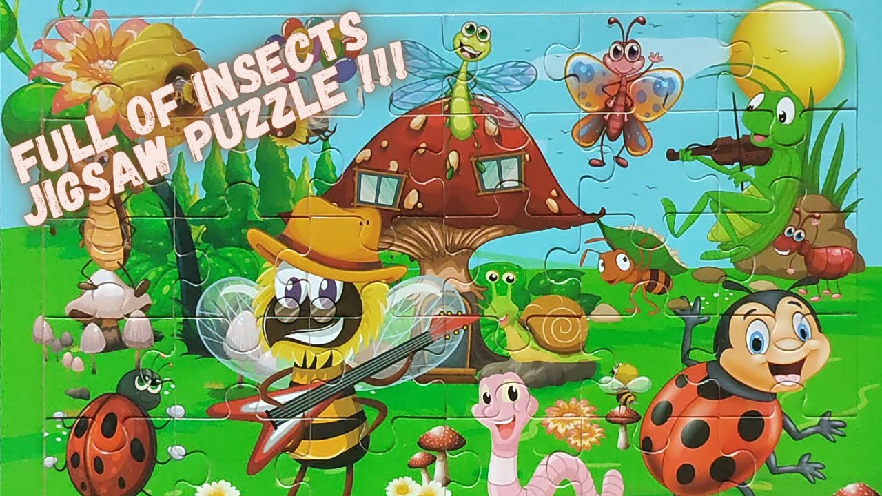Full Of Insects || Jigsaw Puzzles 🧩 || Game for Kids & Toddlers - YouTube