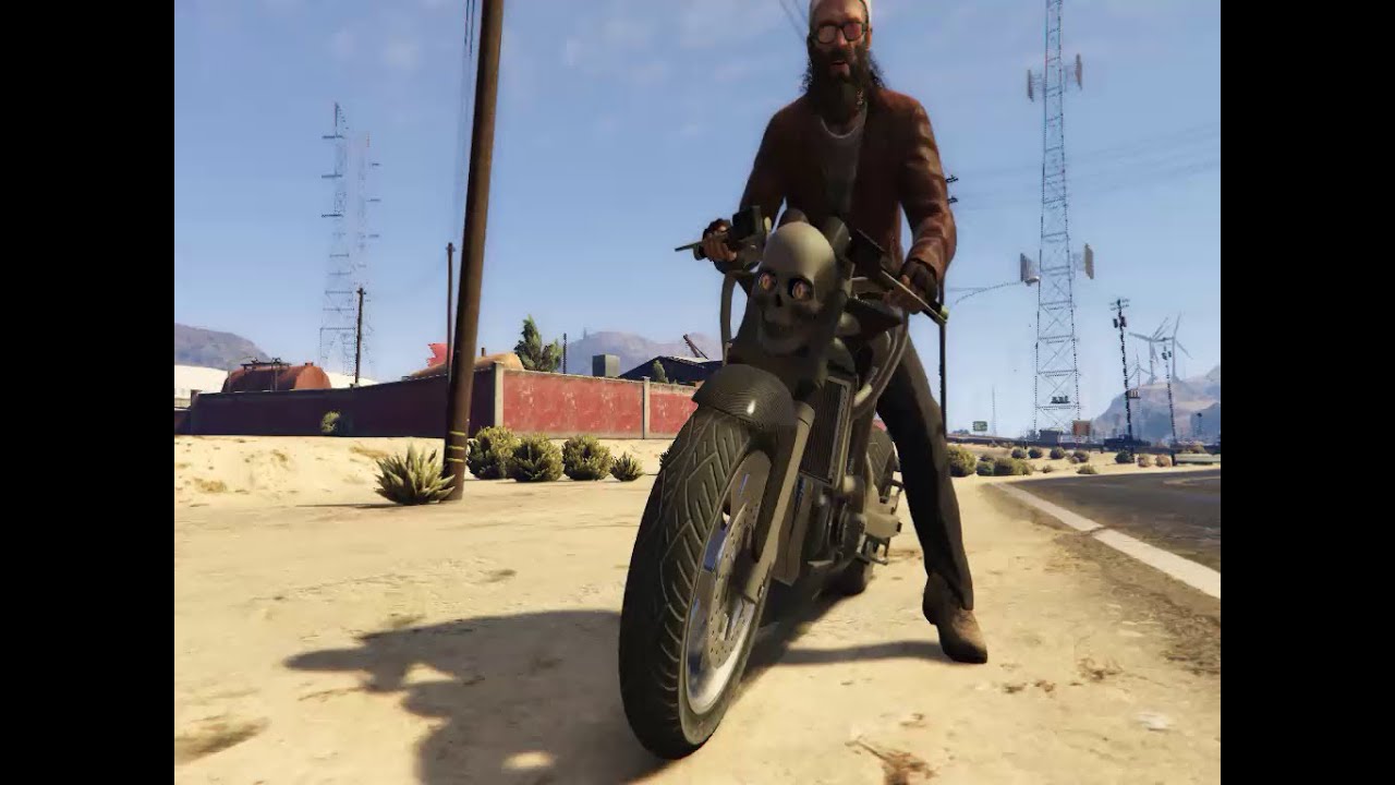 Custom Skull bike GTA V - YouTube
