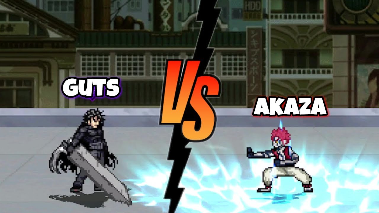 Guts Vs Akaza demon slayer x berserk fights / mugen - YouTube
