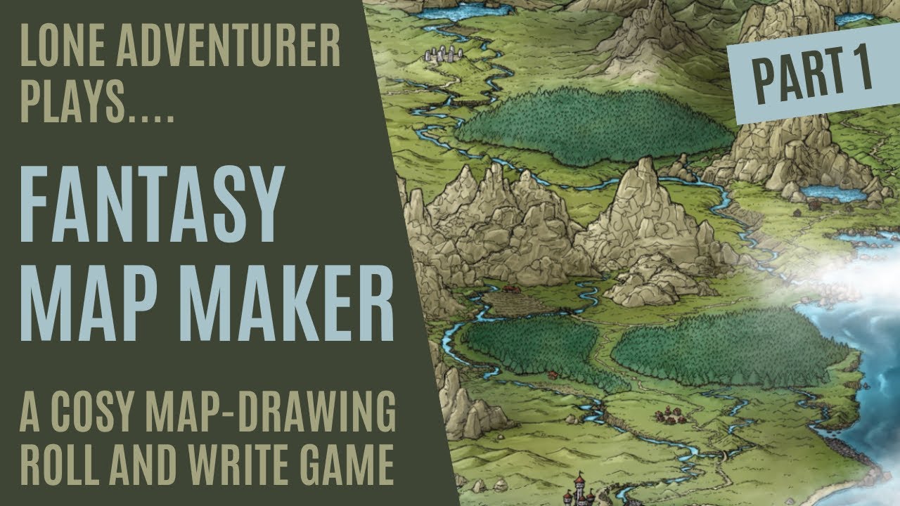 Fantasy Map Maker | A cosy map-drawing roll-and-write game | Part 1 ...