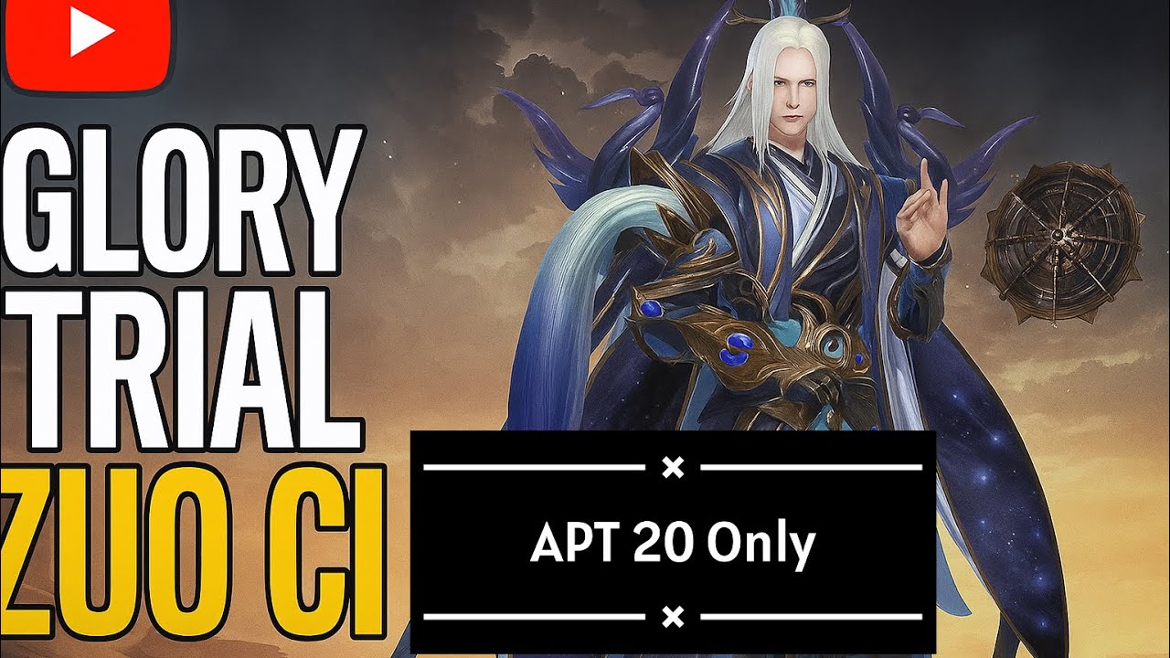 Glory trial Zuo ci || Apt 20 Only || #dynastylegends2 - YouTube