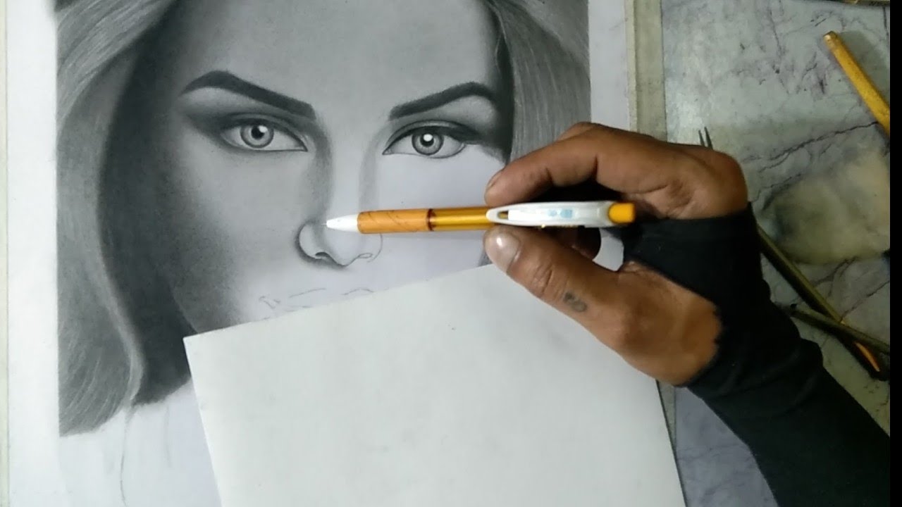 how to draw hyper realistic skin tone step by step - YouTube