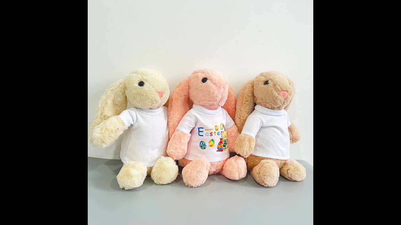 Sublimation Easter Bunnies How to Sublimate on Stuffed toys - YouTube